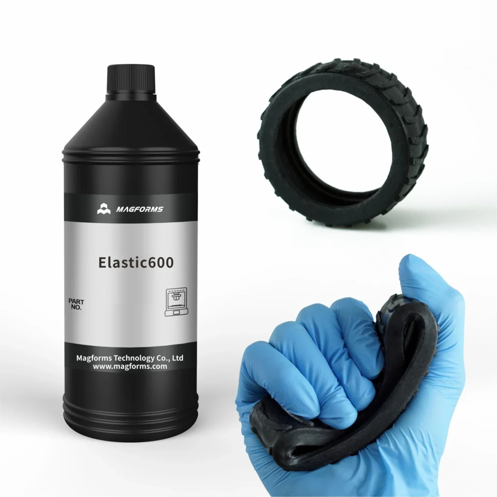 MAGFORMS Elastic 600 Rubber like Resin for LCD 3D Printing Black - 3D ...